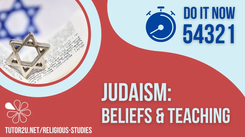 54321 'Do it now' activity for GCSE Religious Studies: Judaism ...