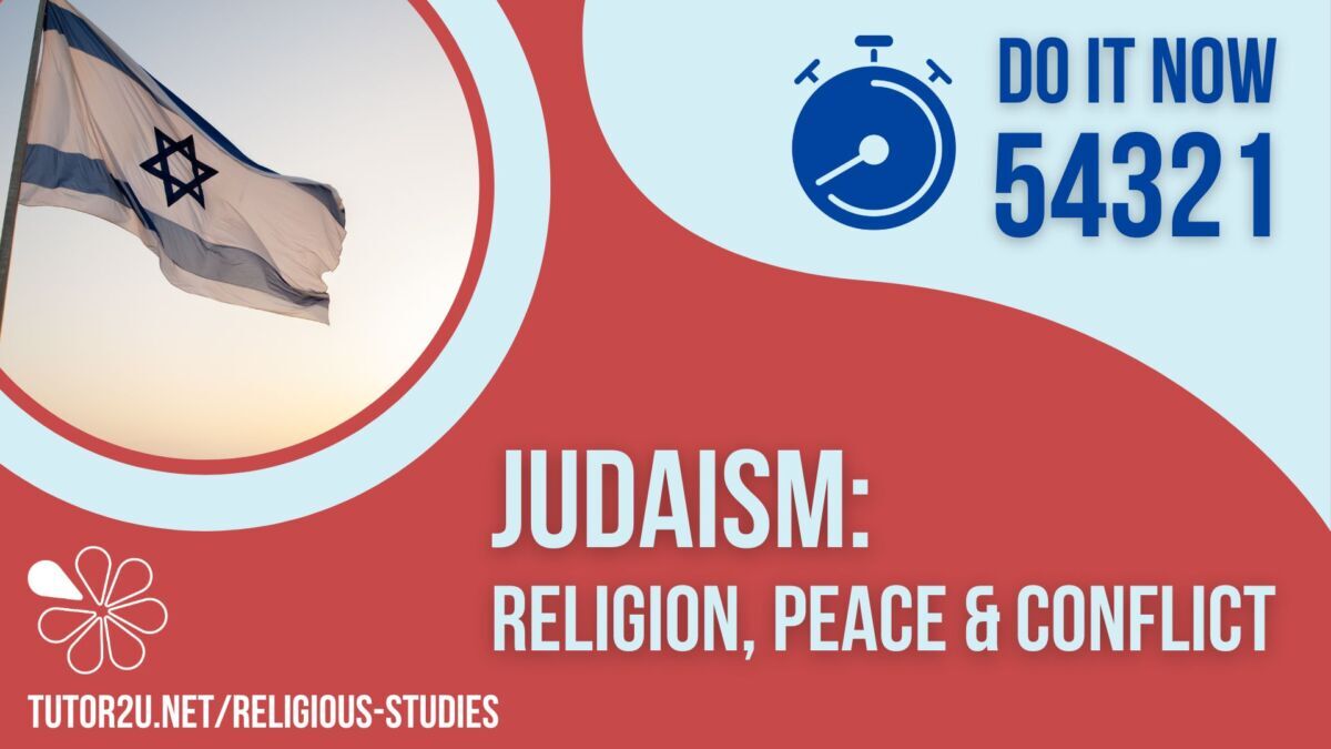 54321 'Do it now' activity for GCSE Religious Studies: Judaism ...