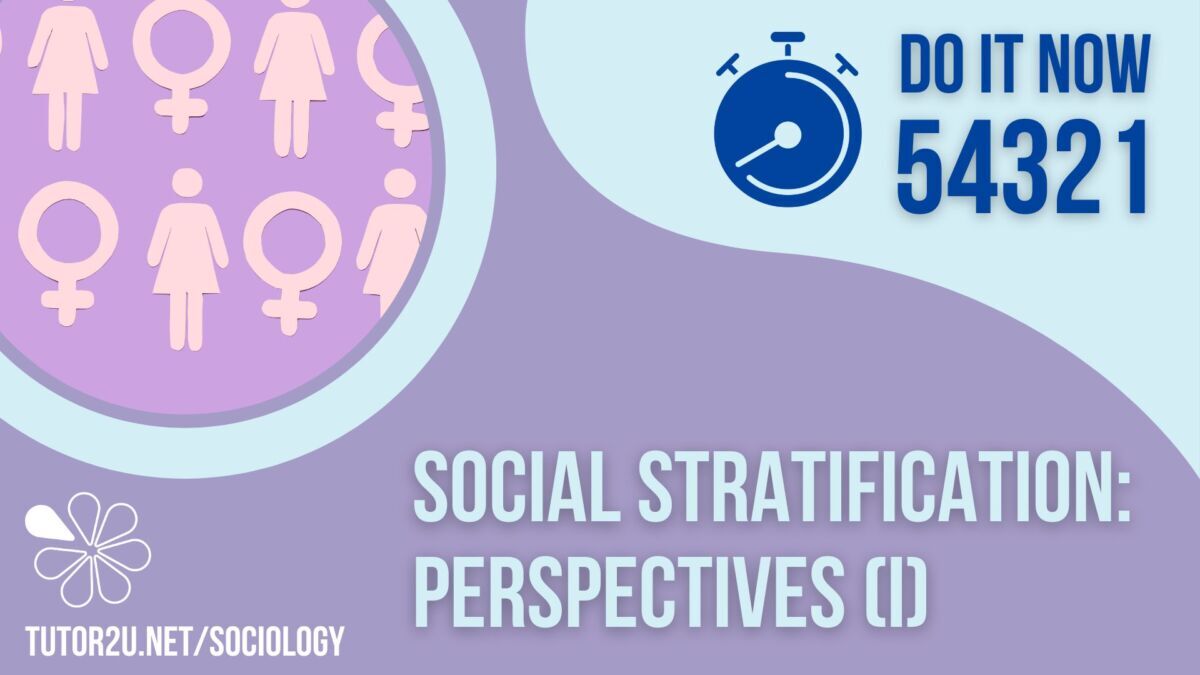 54321 'Do it now' activity for GCSE Sociology | Perspectives 1 (Social ...