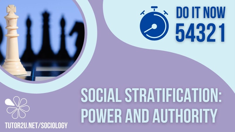 54321 'Do it now' activity for GCSE Sociology | Power and authority ...