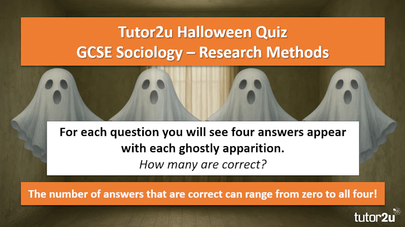 Halloween Ghost Quizzes for GCSE Sociology | Blog | Sociology | tutor2u
