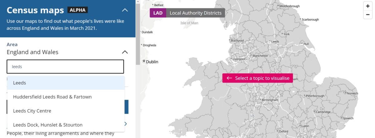 Census 2021: NEW Data Visualisation Tool a Must for Human Geographers ...