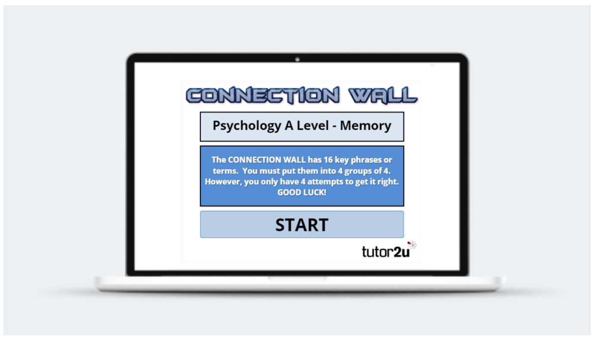 Memory - "Connection Wall" activity | Reference Library | Psychology ...