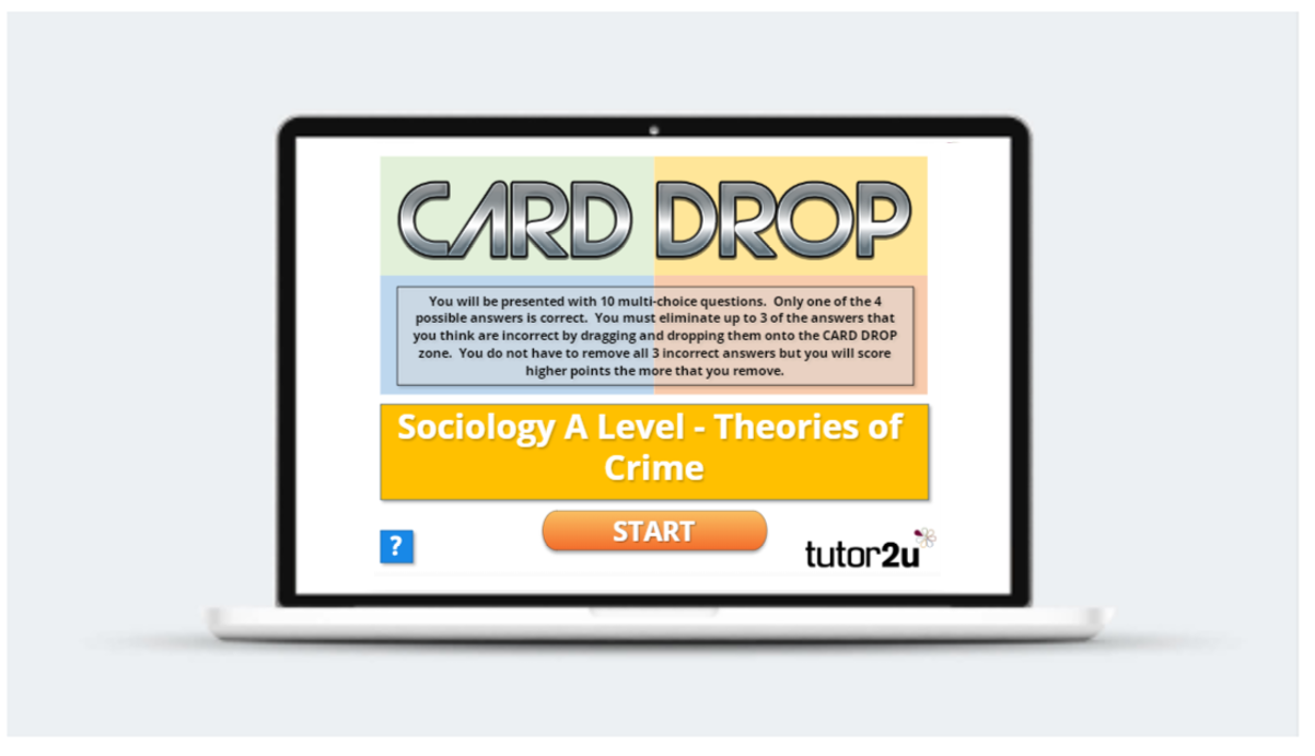 Theories of Crime - "Card Drop" activity | Reference Library ...