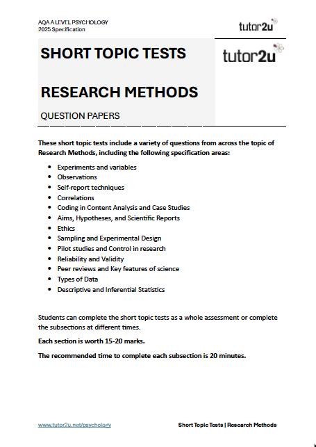 Student Handbook | AQA A Level Psychology 2025 Specification ...