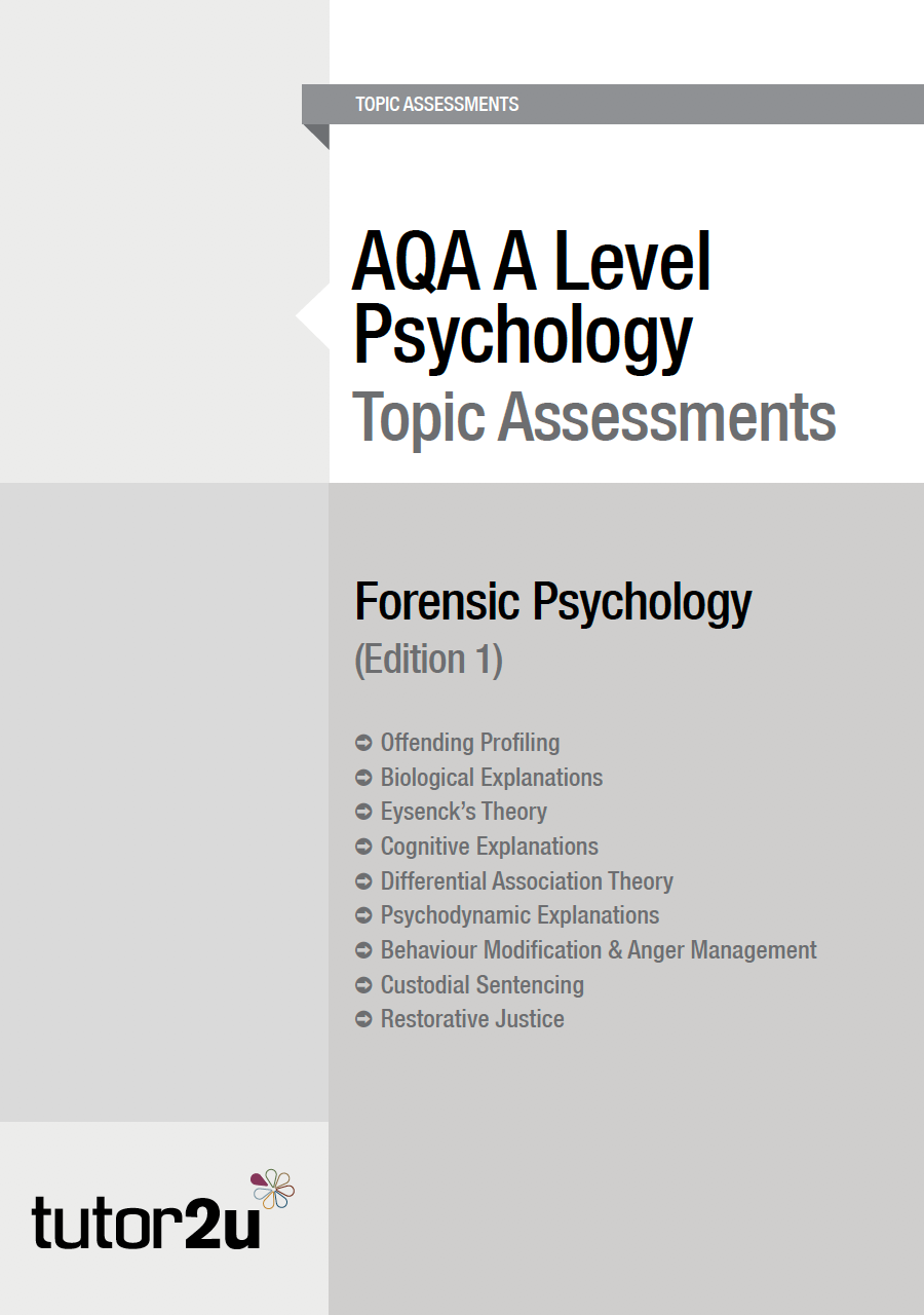 Approaches Topic Assessments for AQA A-Level Psychology | Shop ...