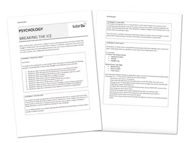 Free Resources | AQA A Level Psychology | Blog | Psychology | tutor2u